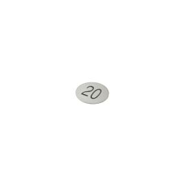 Brushed Stainless Steel Number Disc (OCS Locks) (Pack of Twenty ...